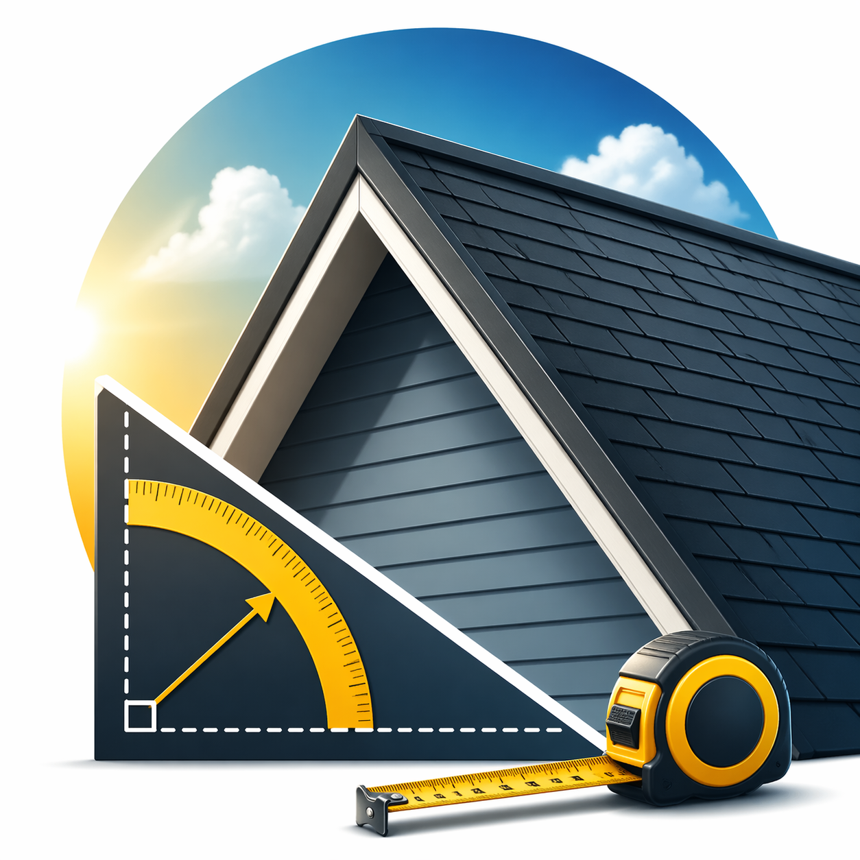 Free Roof Pitch Calculator – Calculate Slope, Angle & Rafter Length